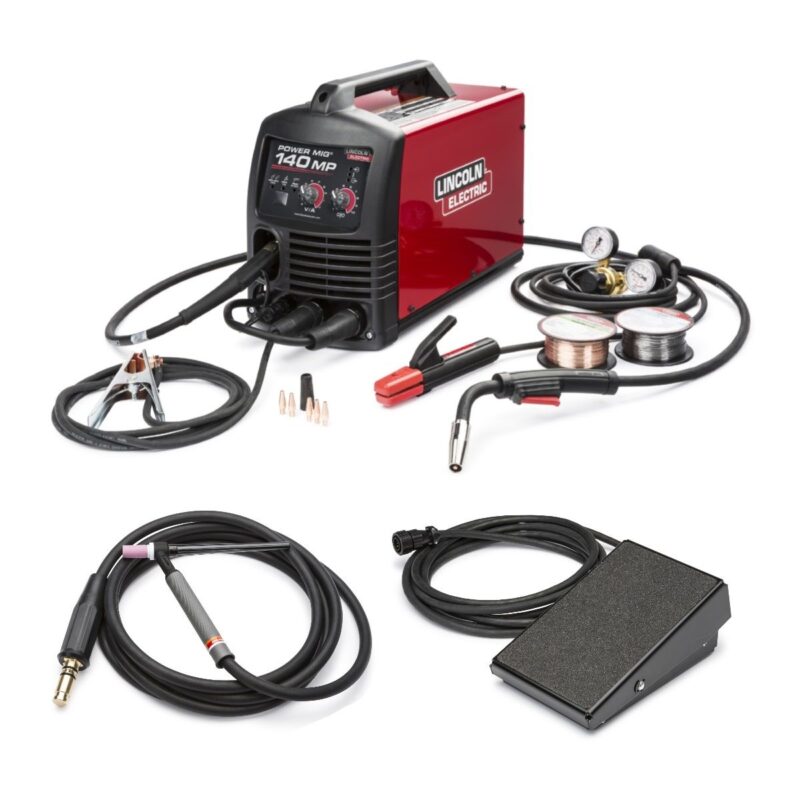 LINCOLN POWER MIG 140 MP MULTI PROCESS WELDER TIG ONE-PAK (K4499-1 ...